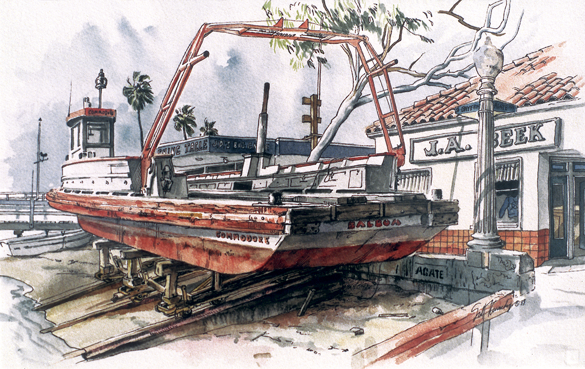 Commodore: Balboa Island Ferry | Art by Scott Kennedy