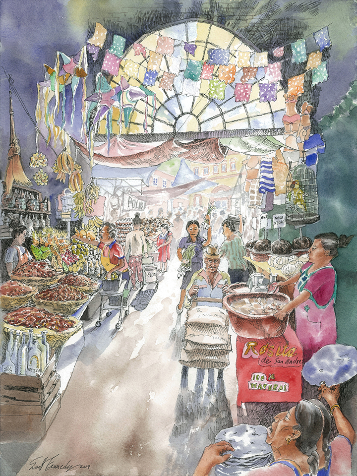 Mercado de Abastos | Art by Scott Kennedy