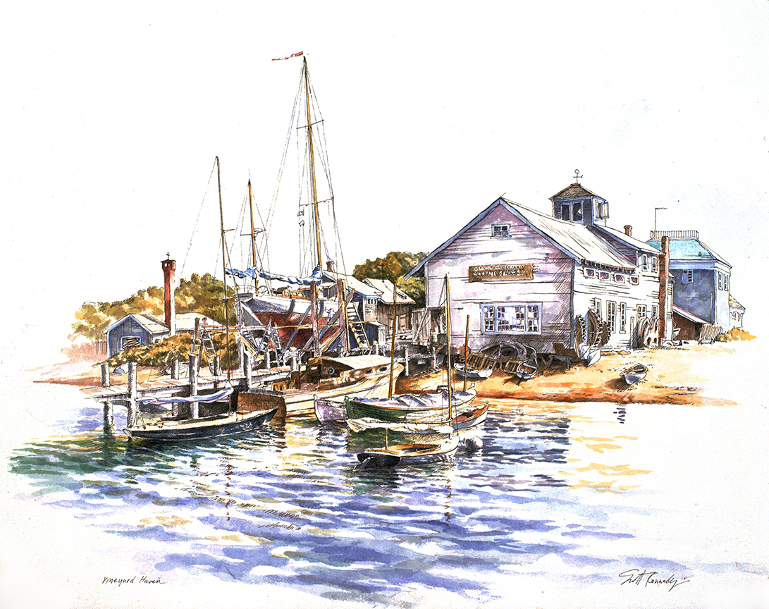 Gannon & Benjamin Marine Railway | Art by Scott Kennedy