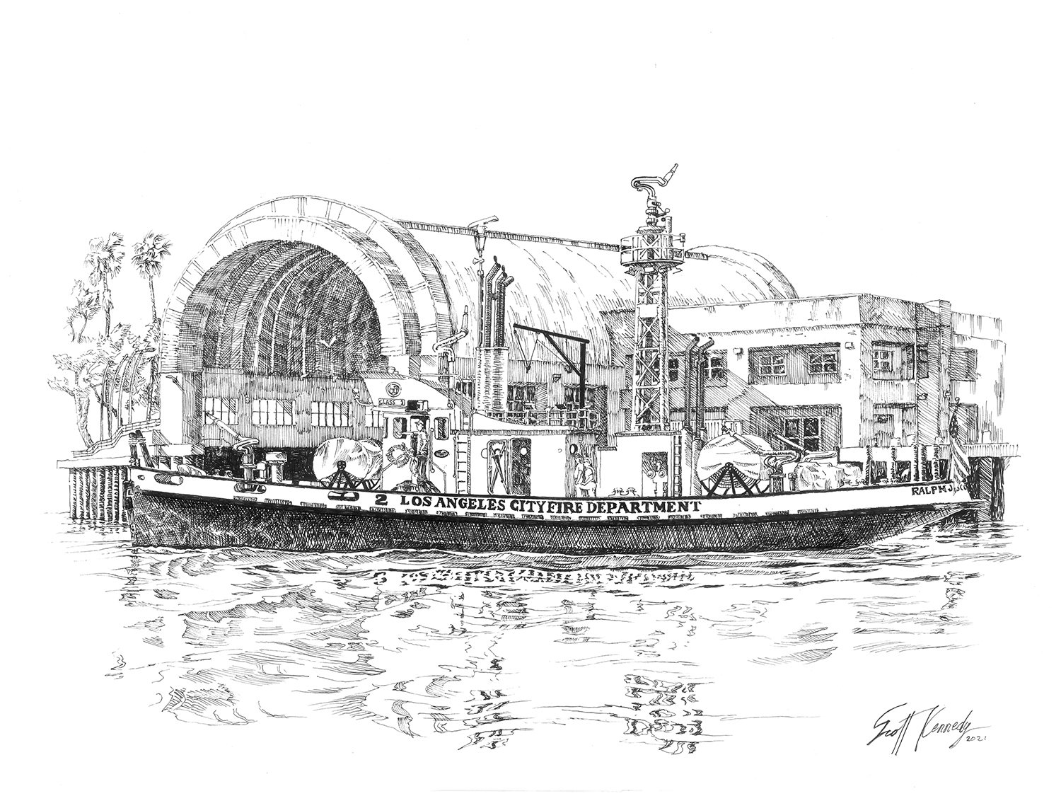 Fireboat Ralph J Scott – Art by Scott Kennedy